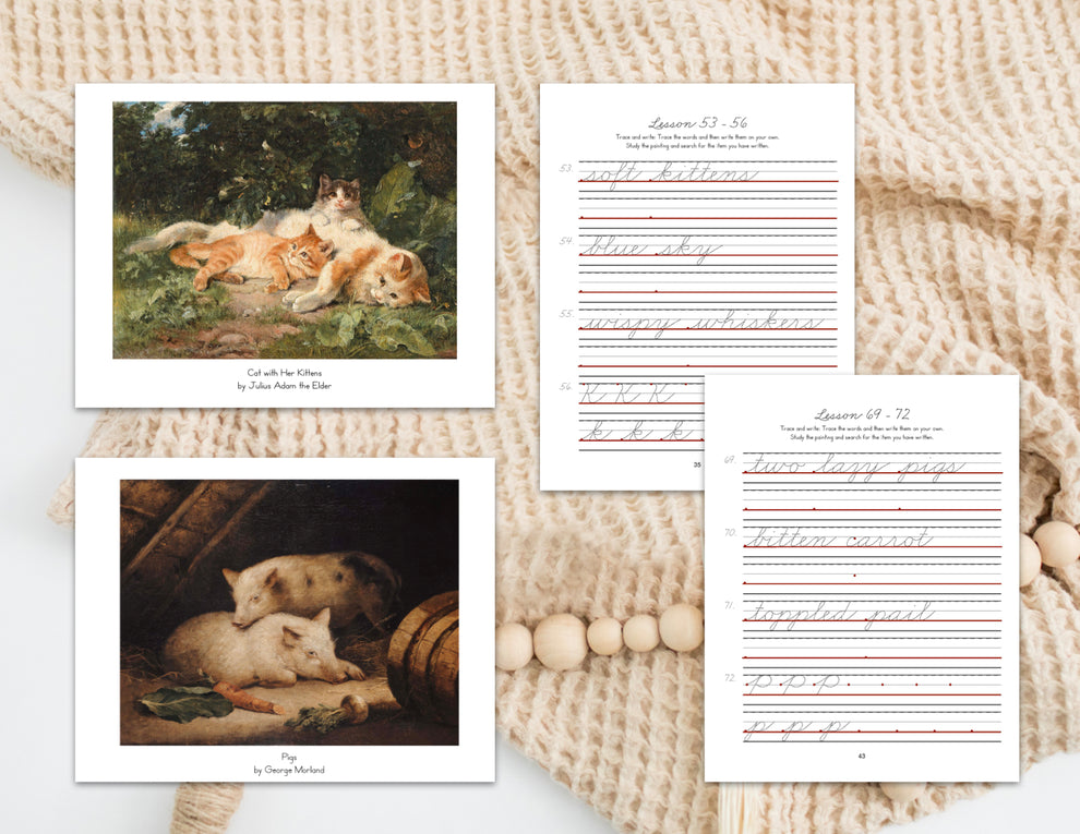 Fine Art in Cursive Book One – Verily Schoolhouse Shop