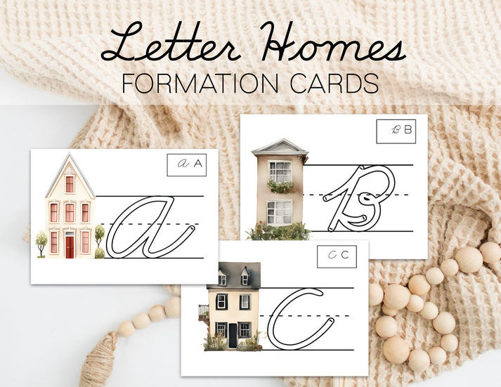 Letter Homes Cursive Formation Pages – Verily Schoolhouse Shop
